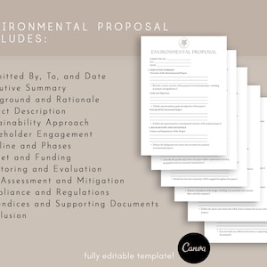 Environmental Proposal Template, Sustainability Project Form ...