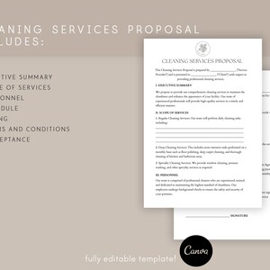 Editable Cleaning Proposal Template, Cleaning Business Proposal ...