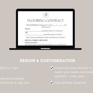 Flooring Contract Template, Flooring Installation Agreement, Flooring ...