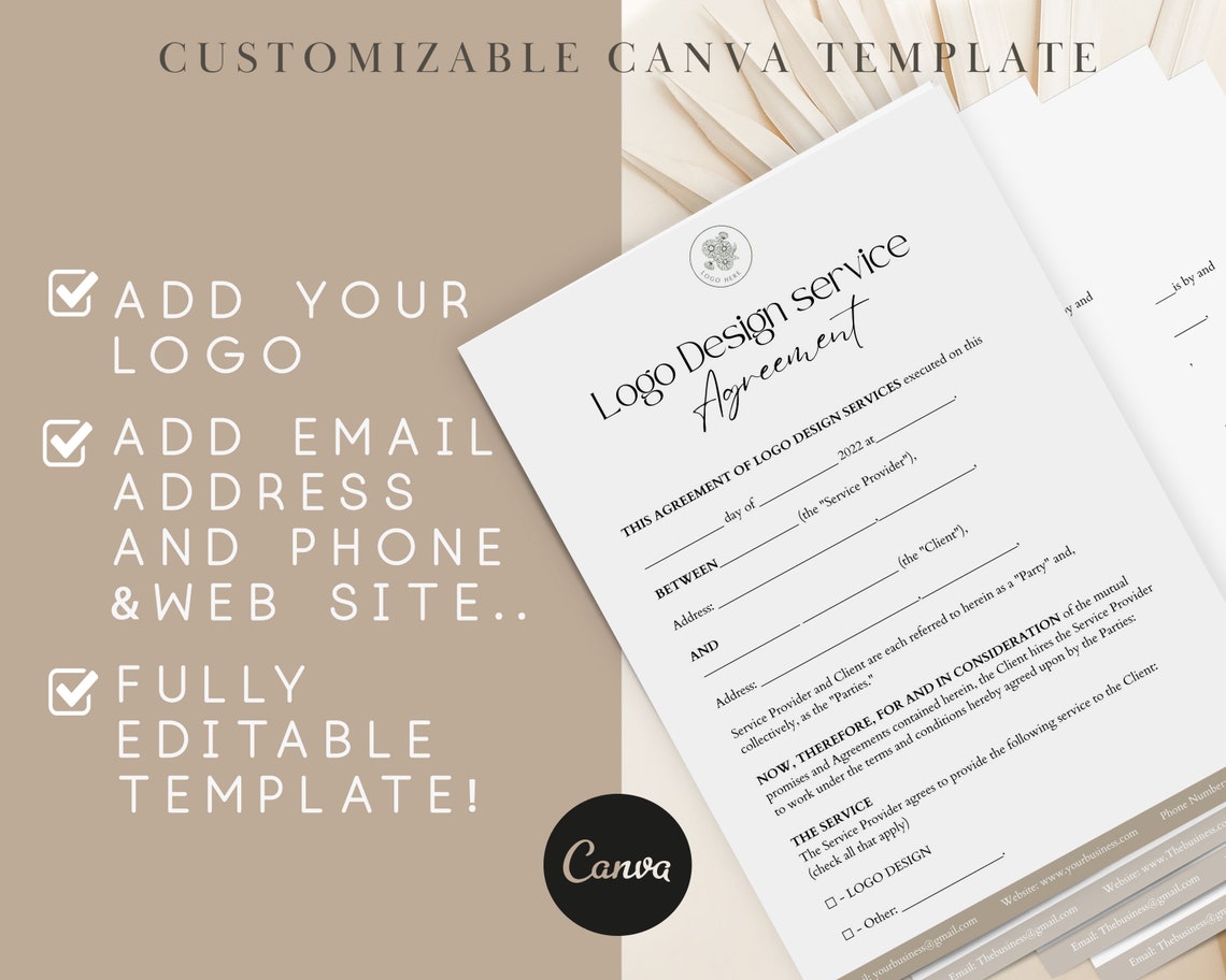 Editable Freelance Logo Design Contract, Graphic Design Contract ...