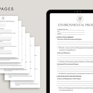 Environmental Proposal Template, Sustainability Project Form ...