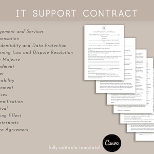 IT Support Contract, IT Service Agreement, IT Support Services ...