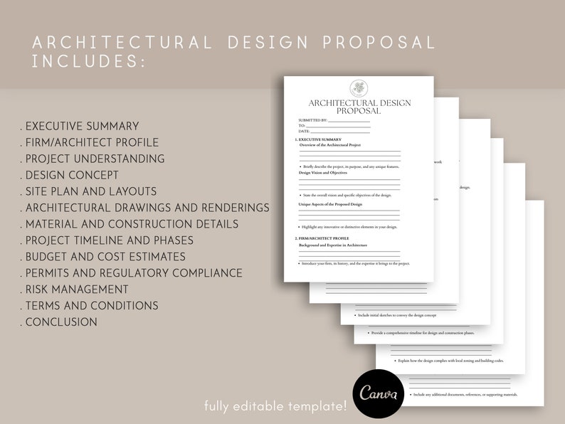 Architectural Design Proposal Template, Architecture Proposal Form ...