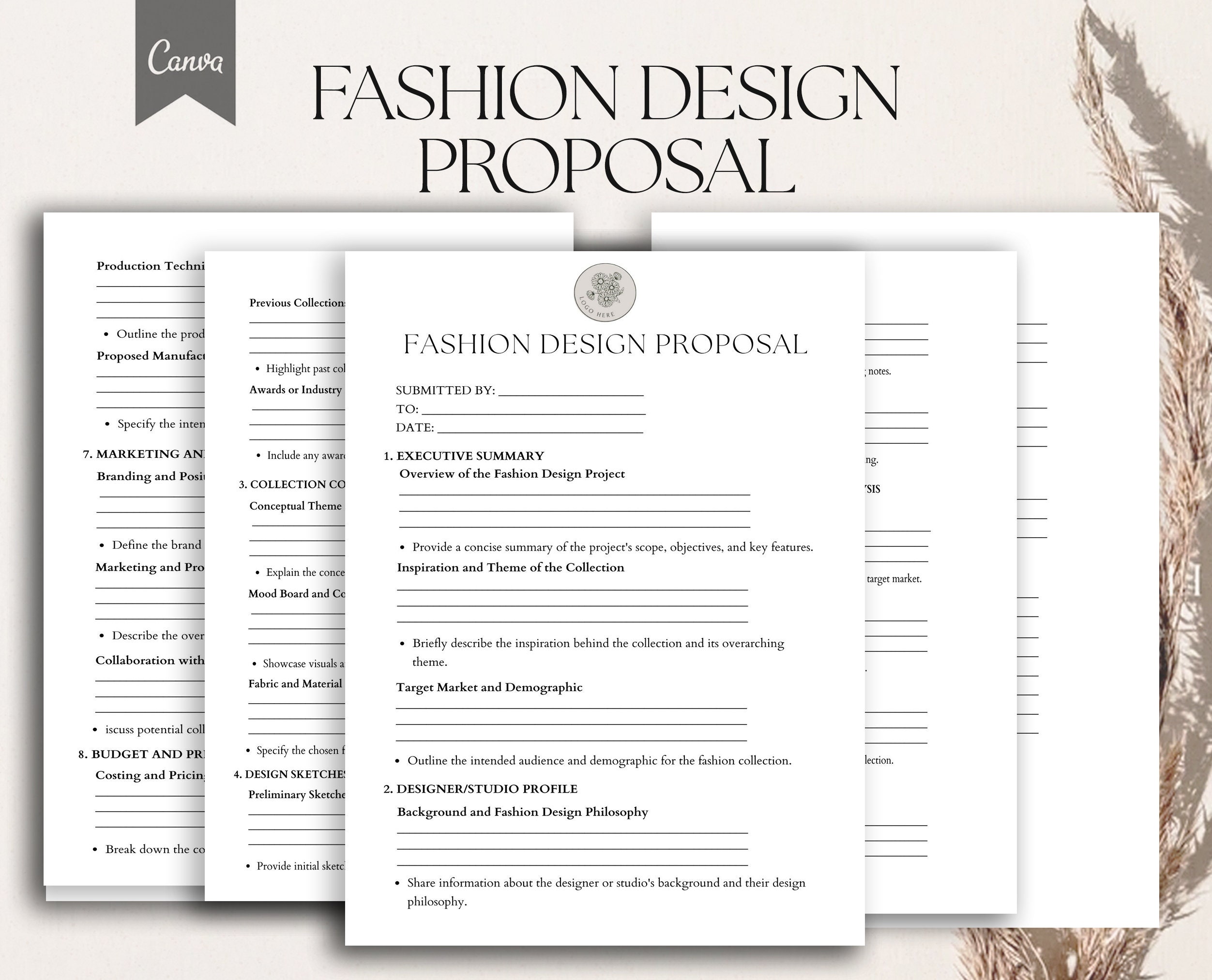 Business Plan Template Fashion Brand