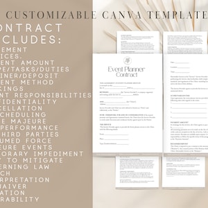 Editable Event Planner Contract Template, Event Planning Agreement ...