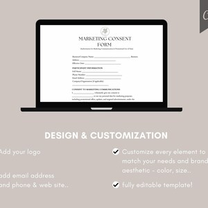 Marketing Consent Form Template, Marketing Authorization Form, PDF ...