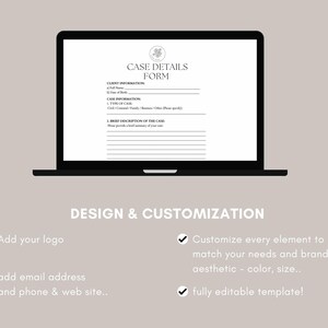 Case Details Form Template, Pdf, Canva - Etsy