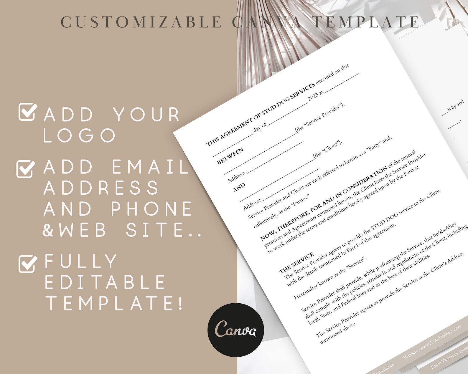 Stud Dog Contract, Breeding Contract for Stud Dog Services ,stud Dog ...