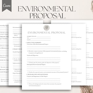 Environmental Proposal Template, Sustainability Project Form ...