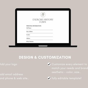 Exercise History Form Template, Pdf, Canva - Etsy
