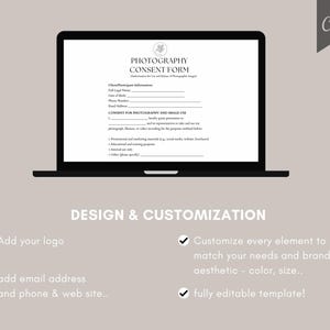 Editable Photography Consent Form Template (canva PDF) - Etsy