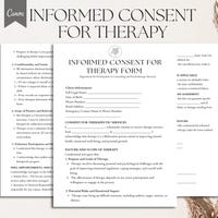 Counseling Intake Form, Informed Consent for Counseling and ...