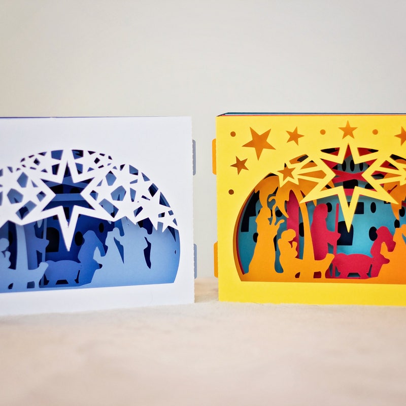 Nativity Card Svg - Etsy