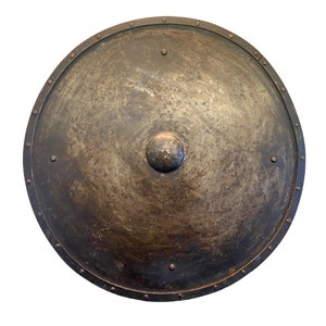 Vintage Heavy Hand Forged Cast Iron App 2kg Medieval Style Shield Film ...