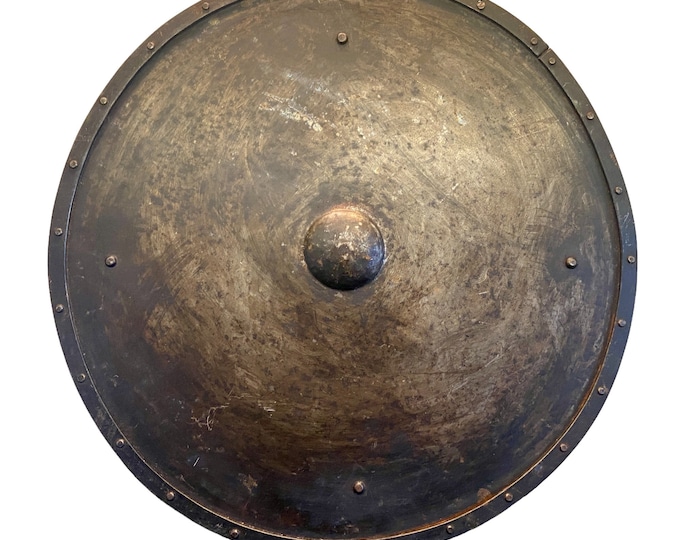 Vintage Heavy Hand Forged Cast Iron App 2kg Medieval Style Shield Film ...