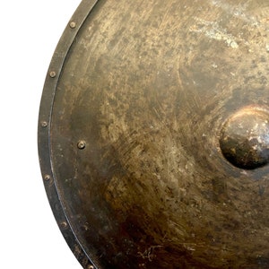 Vintage Heavy Hand Forged Cast Iron App 2kg Medieval Style Shield Film ...