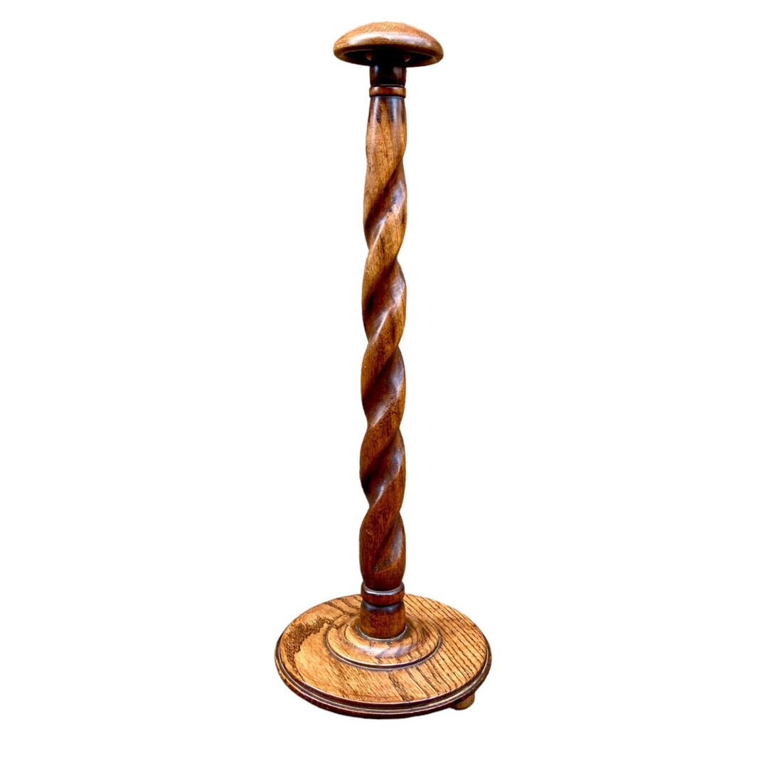 Antique Art Deco Period Circa 1910 Oak Milliners Hat Stand on Barley ...