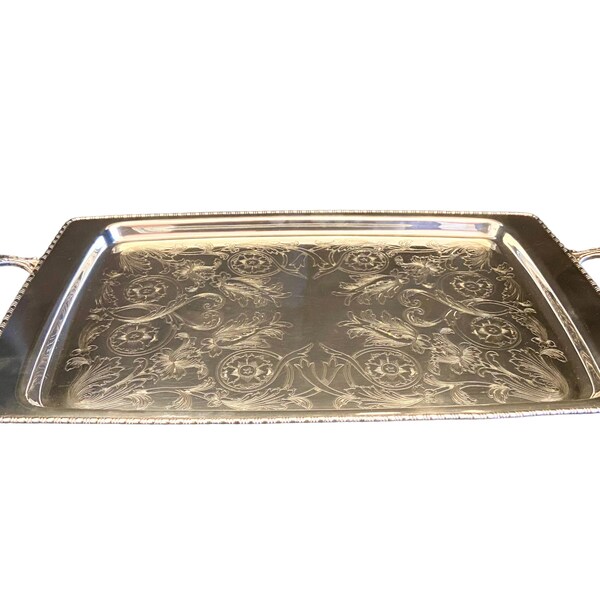 Heavy Silver Tray - Etsy