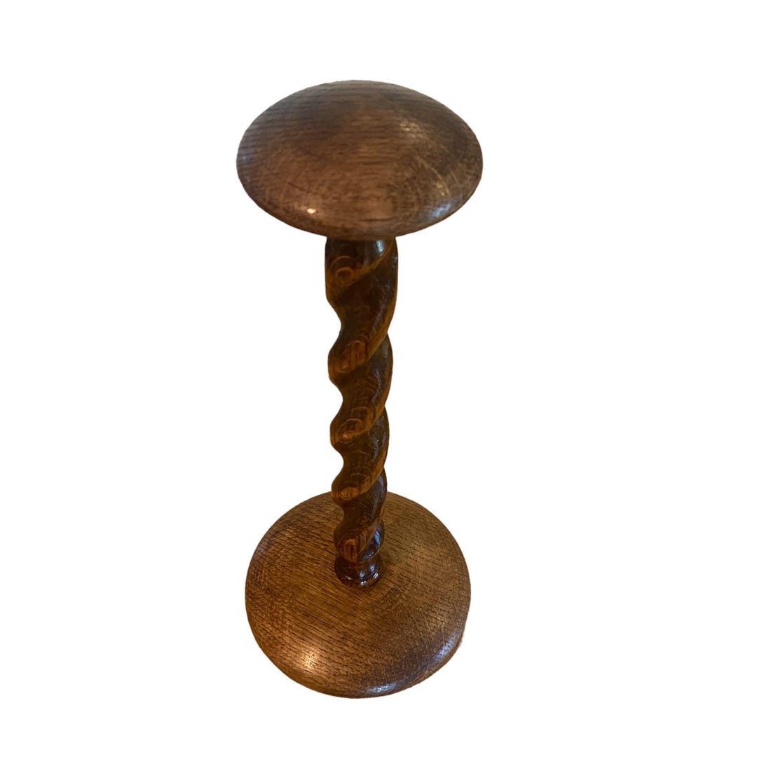 Antique Art Deco Period Circa 1910 Oak Milliners Hat Stand on a Barley ...