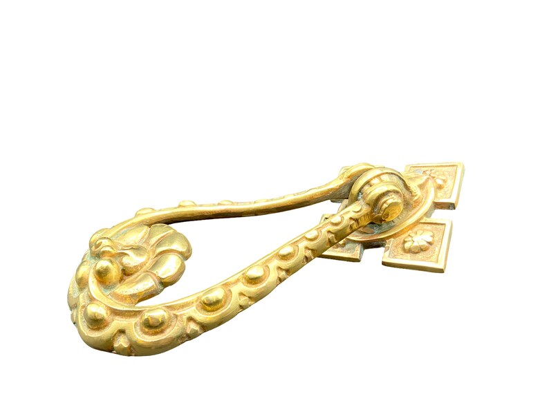 Antique Victorian Circa 1890 Brass Door Knocker Traditional - Etsy