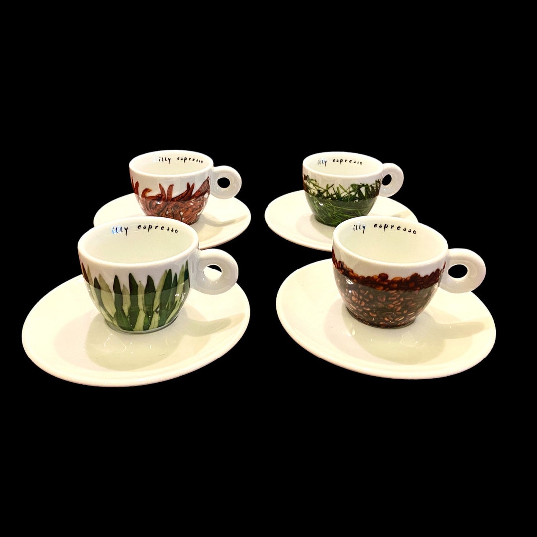 2000 Francis Ford Coppola Art Collection Illy Expresso Demtiasse Set Of