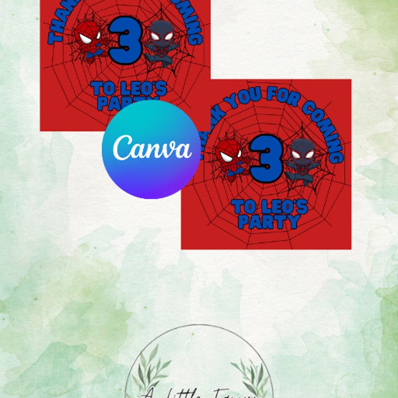 Spiderman Circle - Etsy