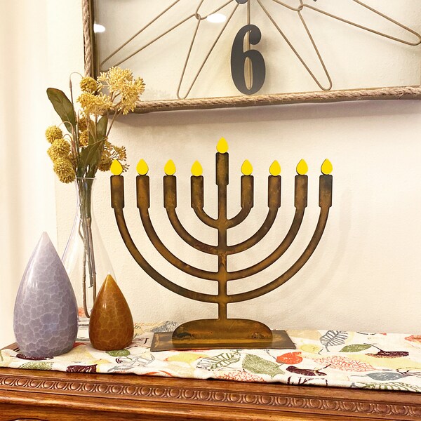 Brass Menorah - Etsy