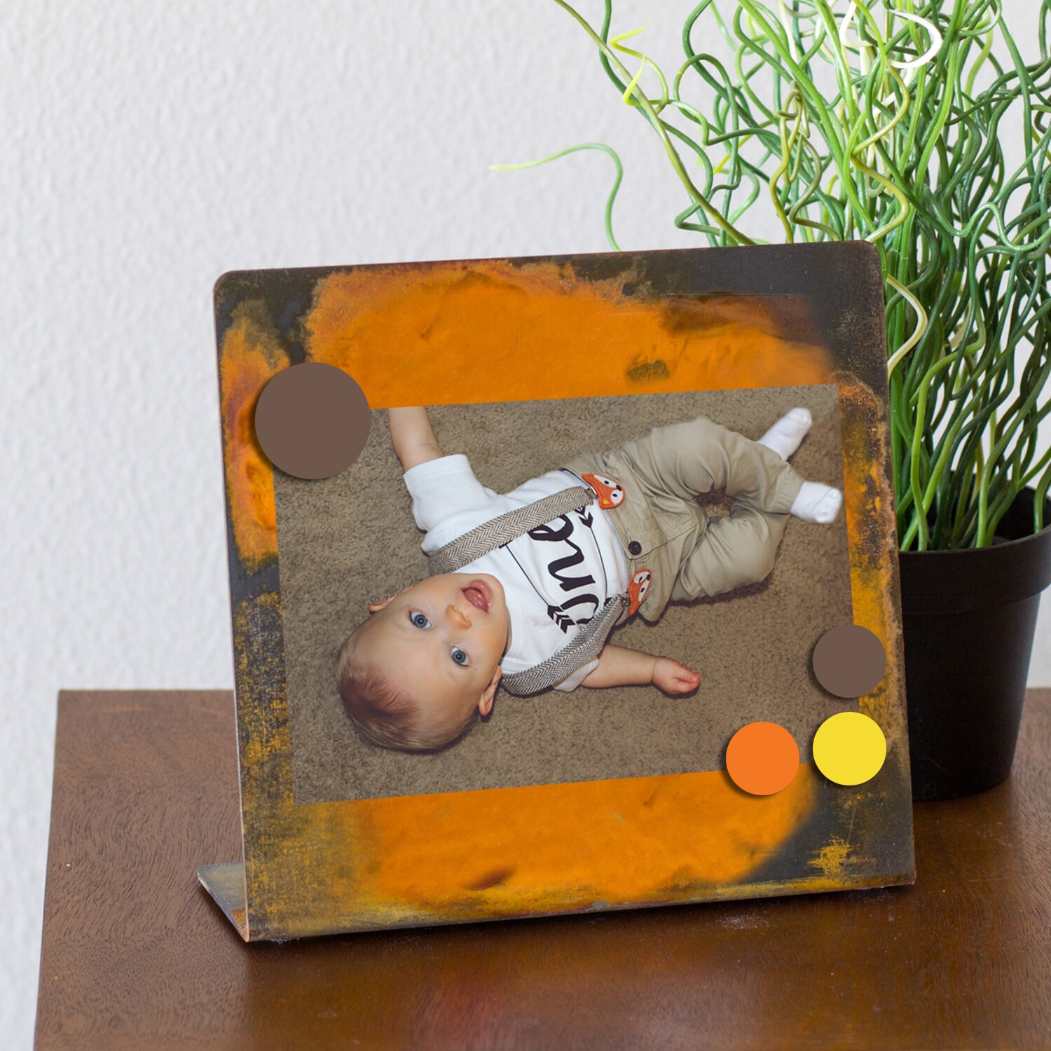 Square Magnetic Picture Frame and Magnet Set Steel Magnet | Etsy