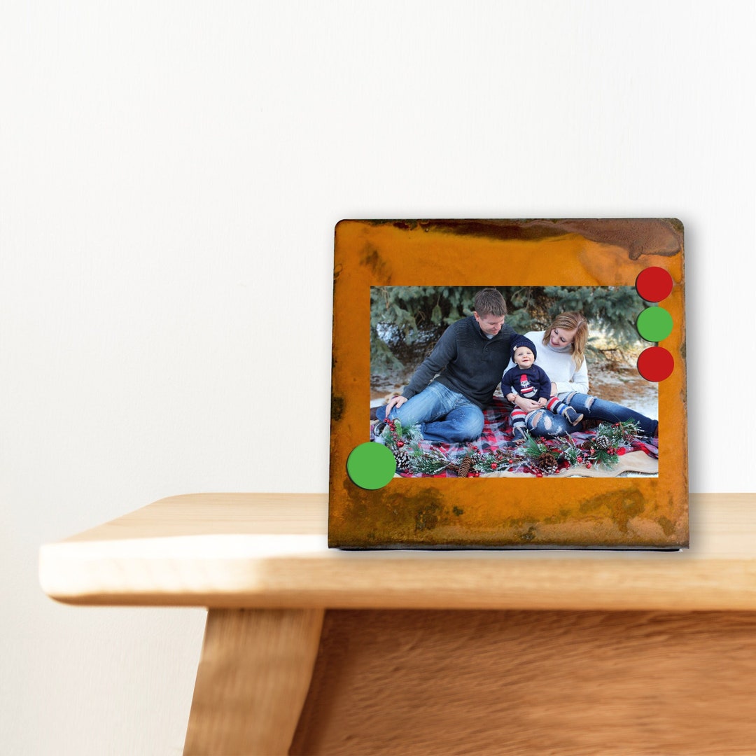 Square Magnetic Picture Frame and Magnet Set, Steel Magnet Board Frame ...