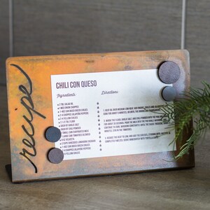 Magnetic Steel Recipe Stand, Kitchen Recipe Organizer, Shopping List ...