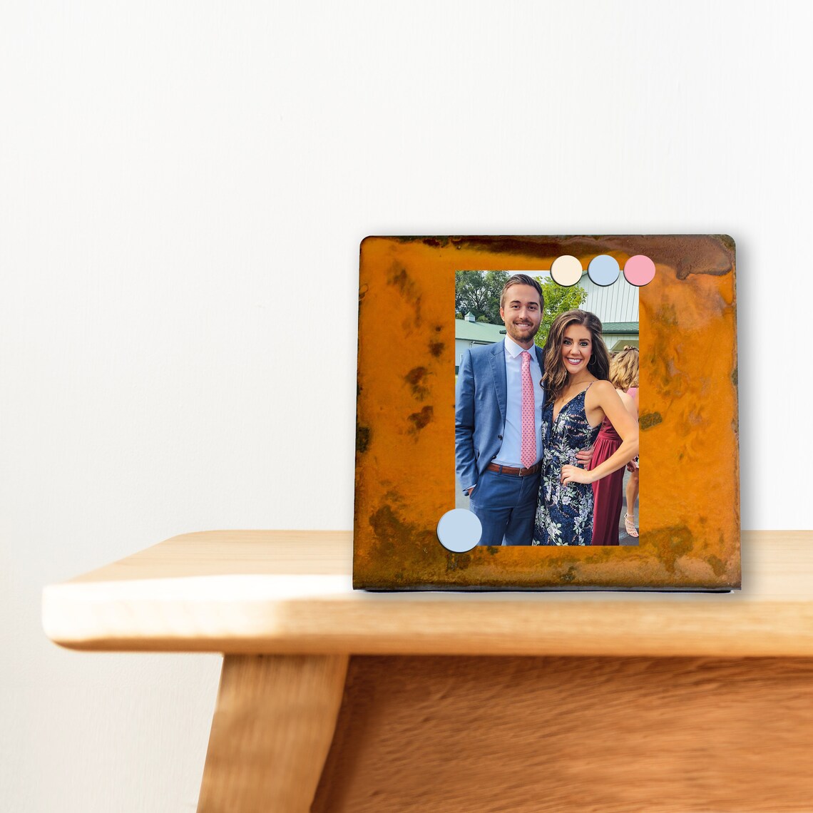 Square Magnetic Picture Frame and Magnet Set Steel Magnet | Etsy