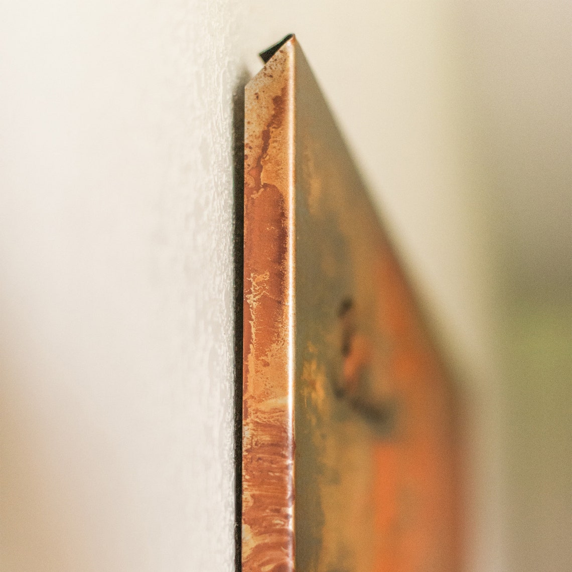 Large Metal Magnetic Memo Board Wall Art, Unique Burnt Orange Aesthetic ...