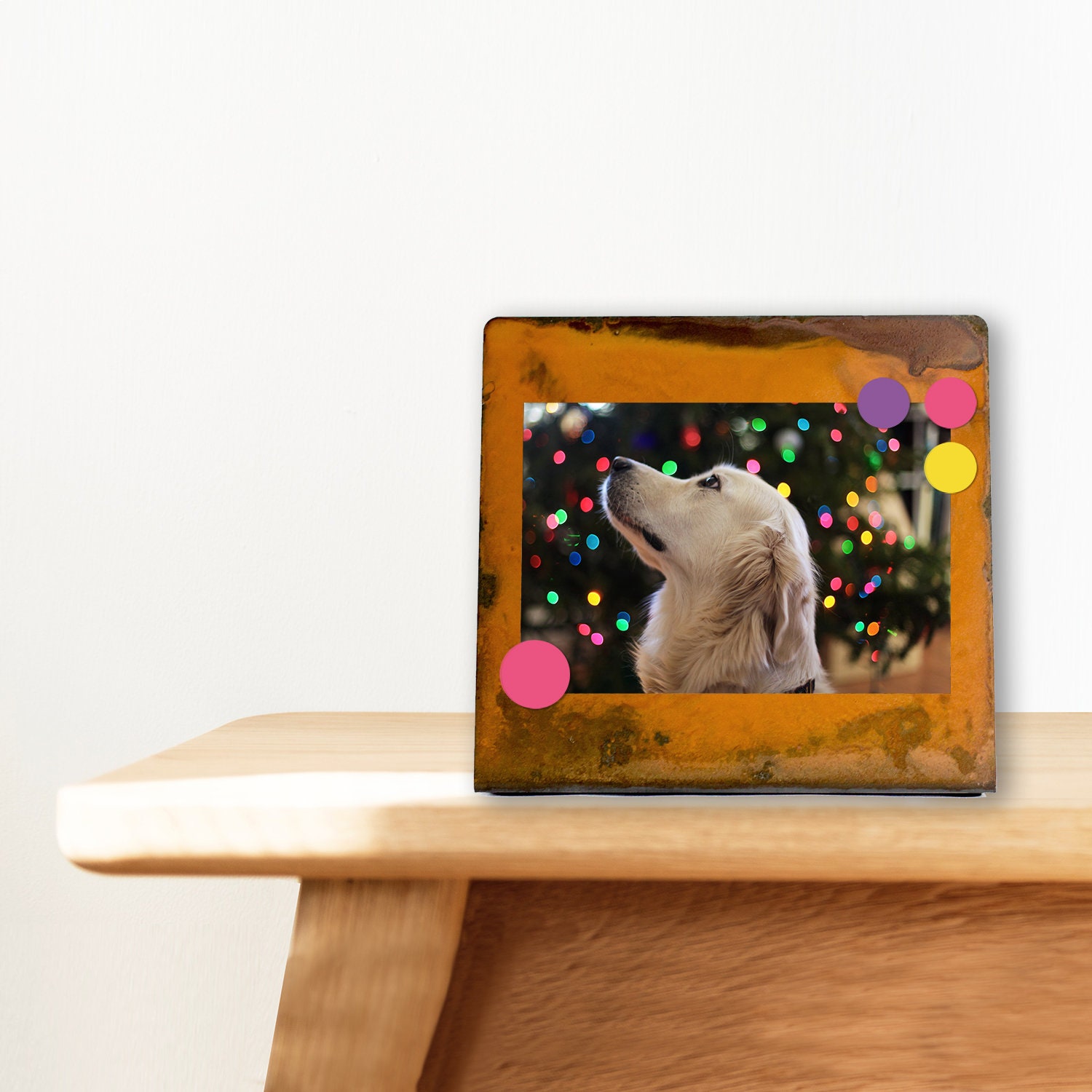 Square Magnetic Picture Frame and Magnet Set Steel Magnet | Etsy