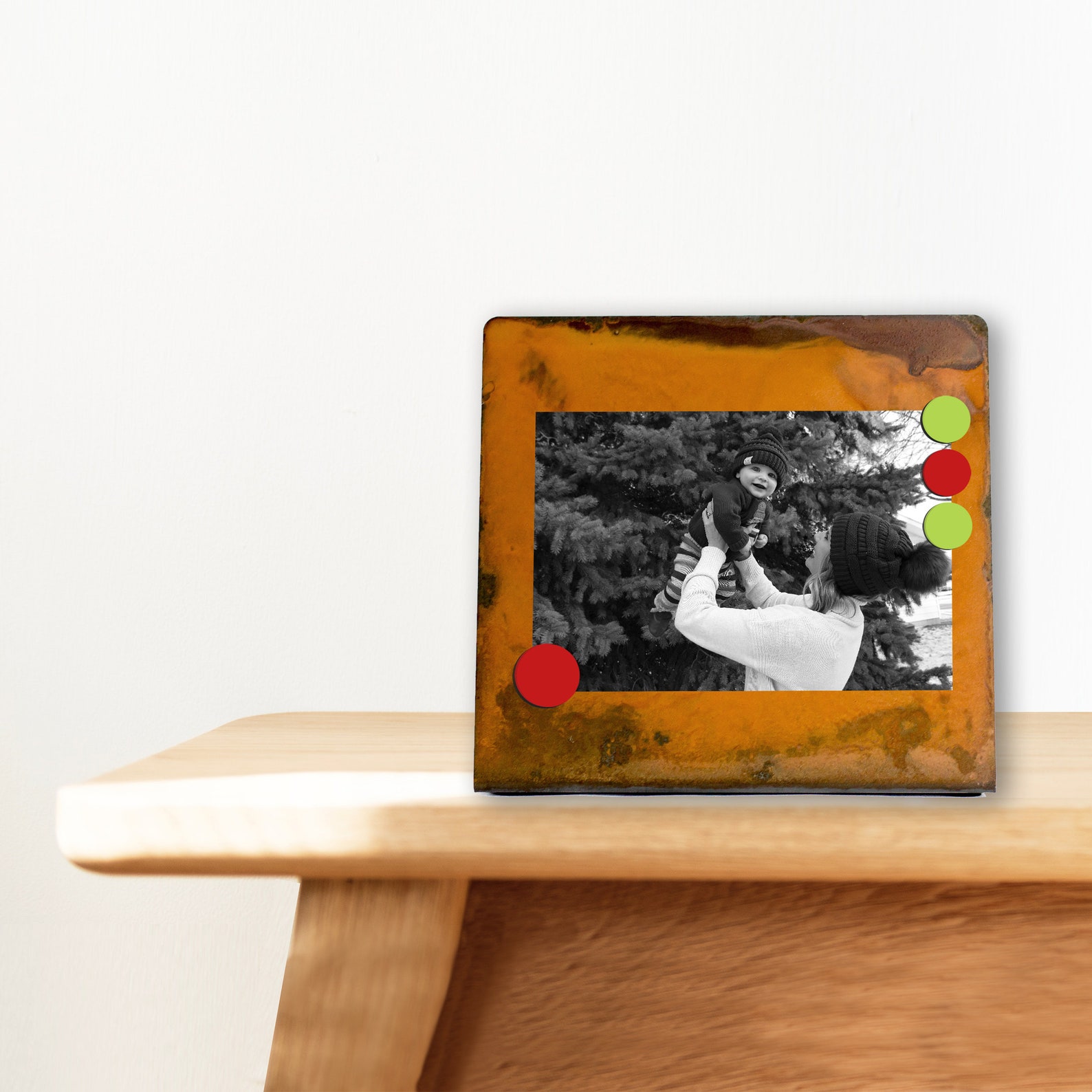 Square Magnetic Picture Frame and Magnet Set Steel Magnet | Etsy