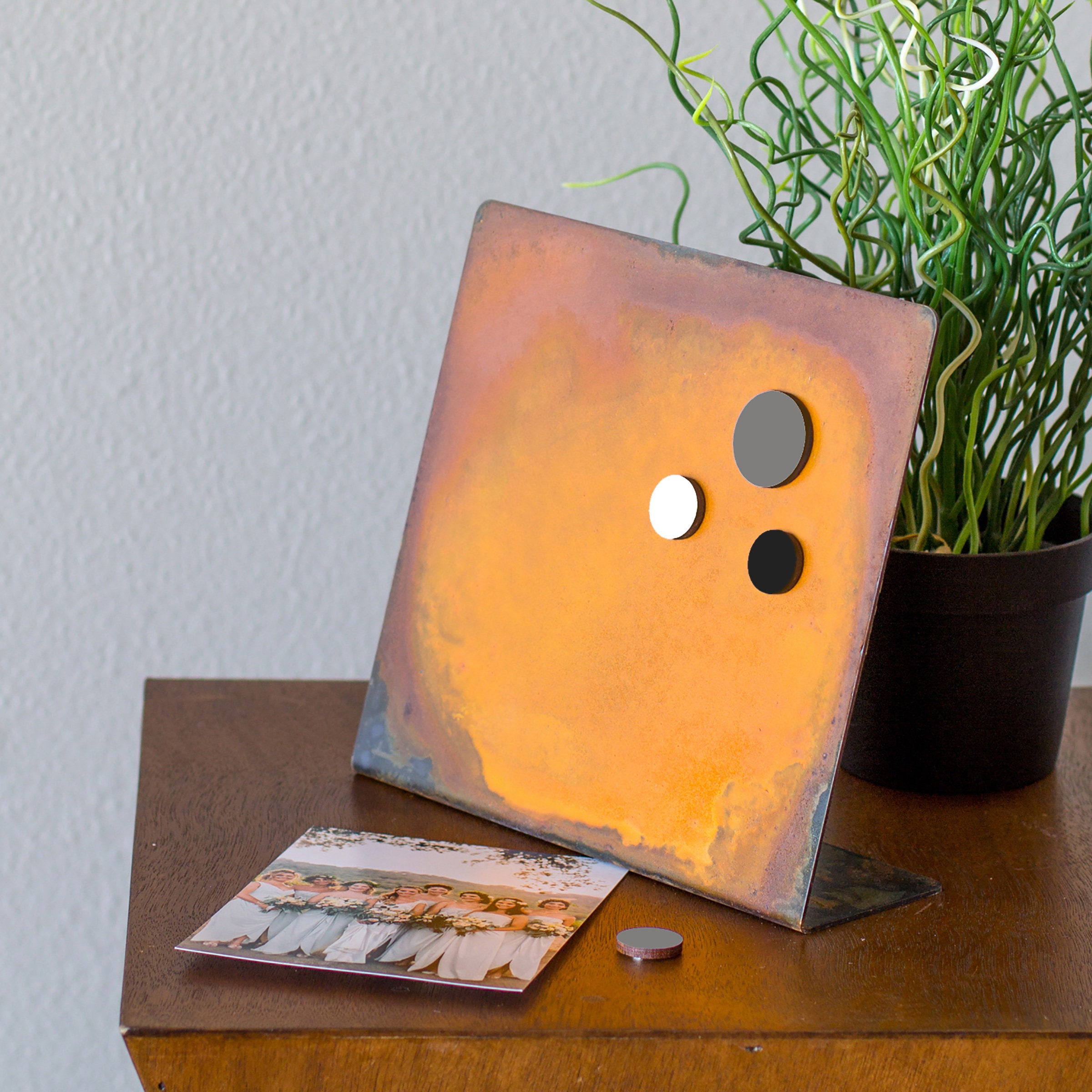 Square Magnetic Picture Frame and Magnet Set Steel Magnet | Etsy