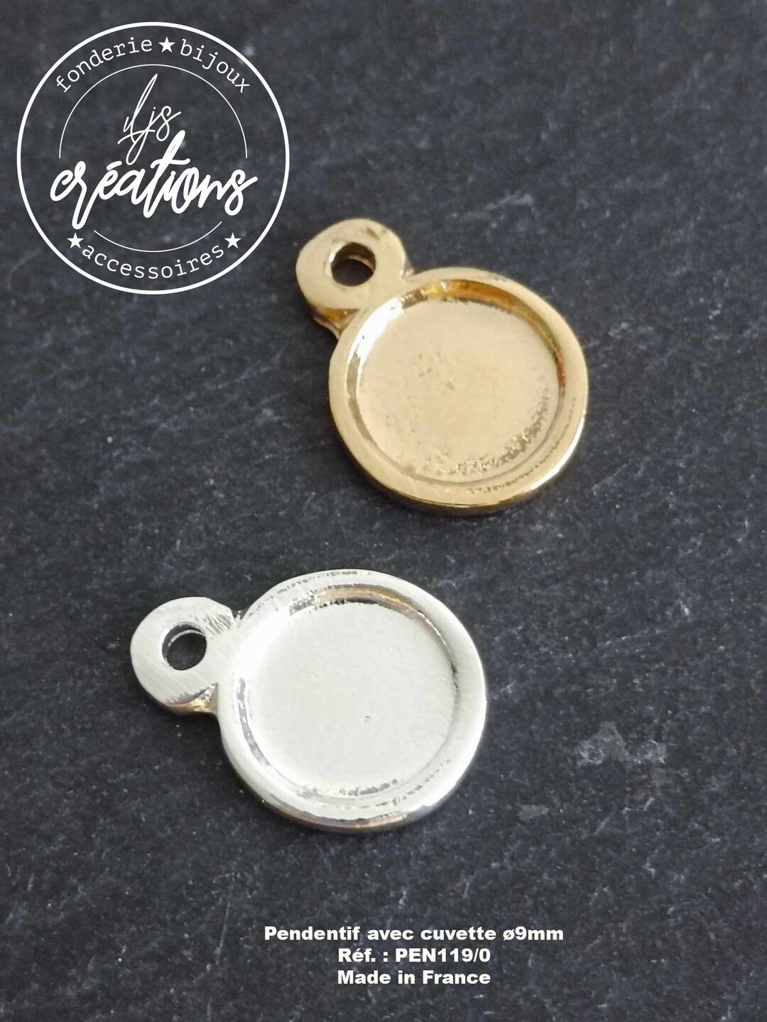 Round Pendant Support ø9mm White Iron Finish of Your Choice - Etsy