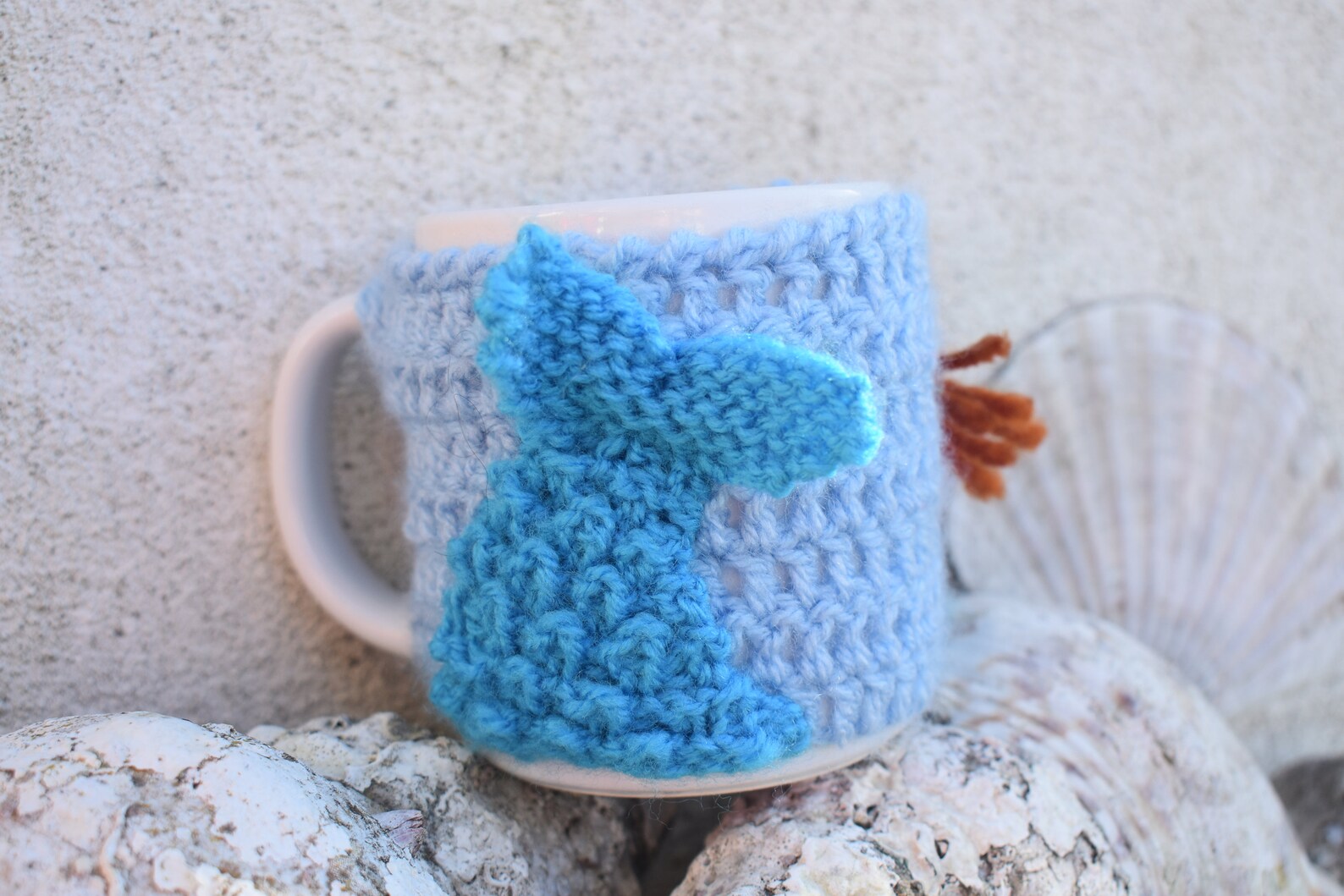 Cute Crochet Mermaid Cup Cozy, Handmade Mermaid Tail Cup Sleeve, Coffee ...