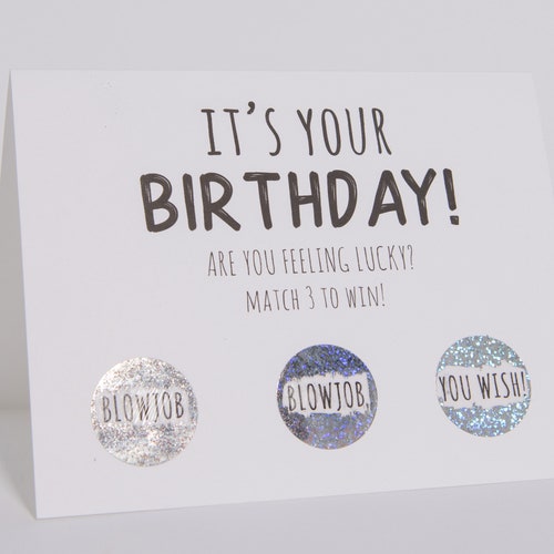 Funny Birthday Scratch off Card Card for Husband Card for | Etsy