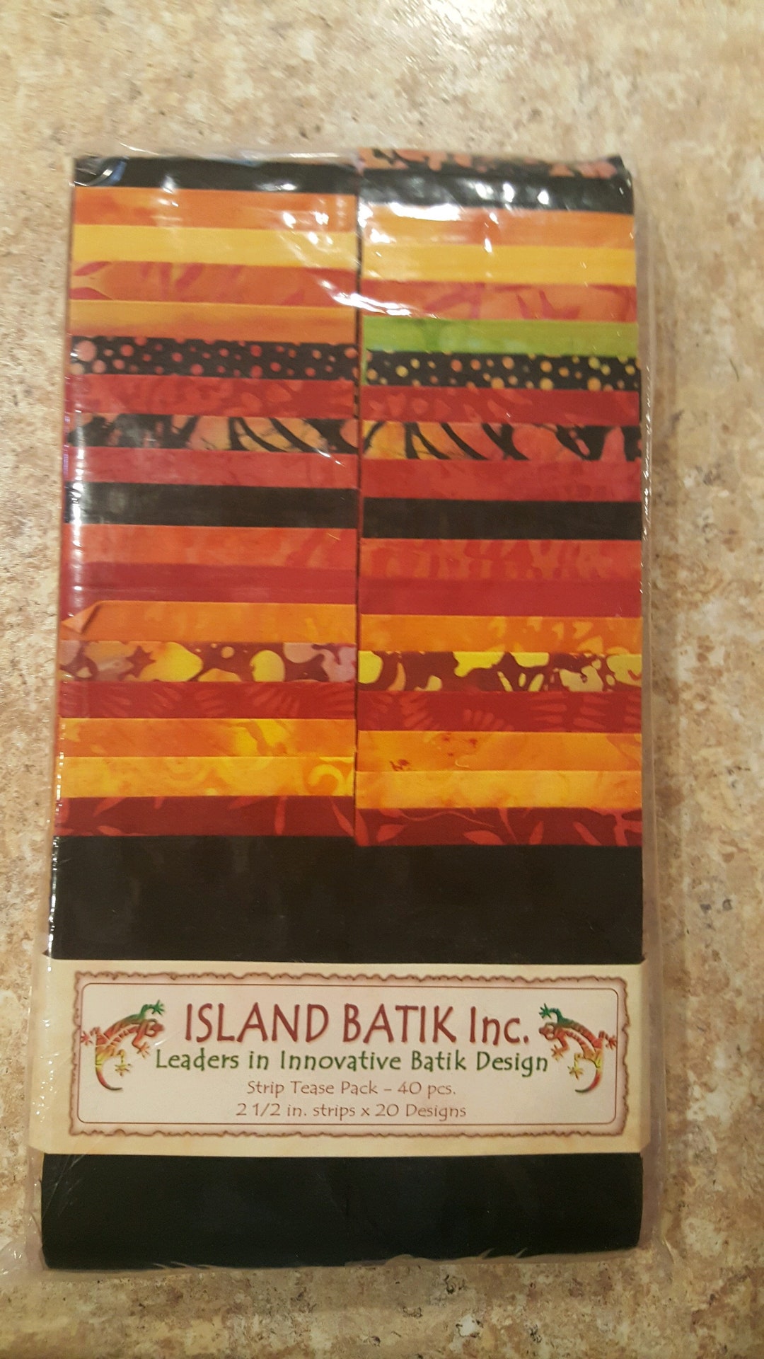Island Batiks Strip Tease Pack 40 Pcs Firecracker - Etsy