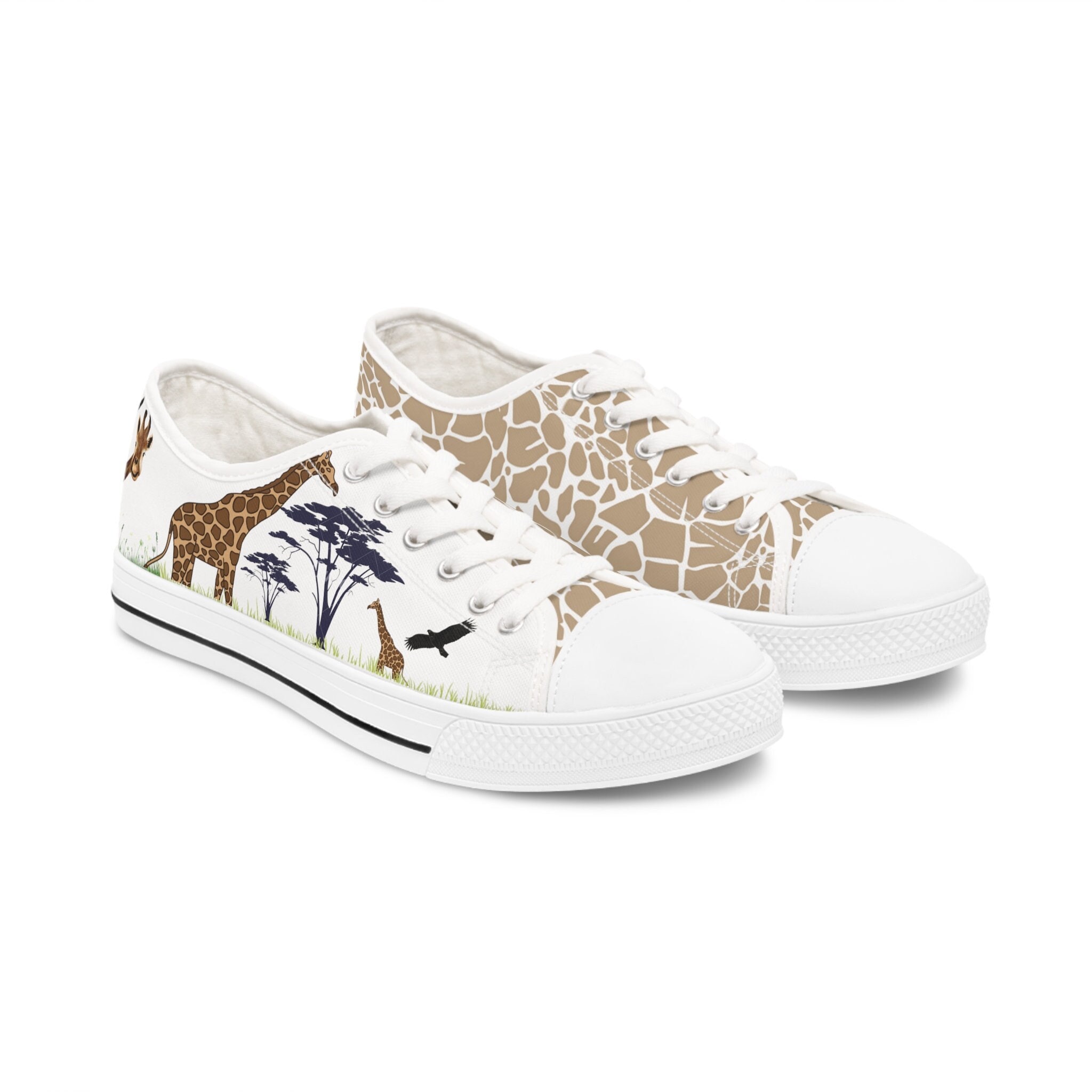 Giraffe Shoes, Canvas Shoes Women, Giraffe Gifts for Women, Giraffe ...