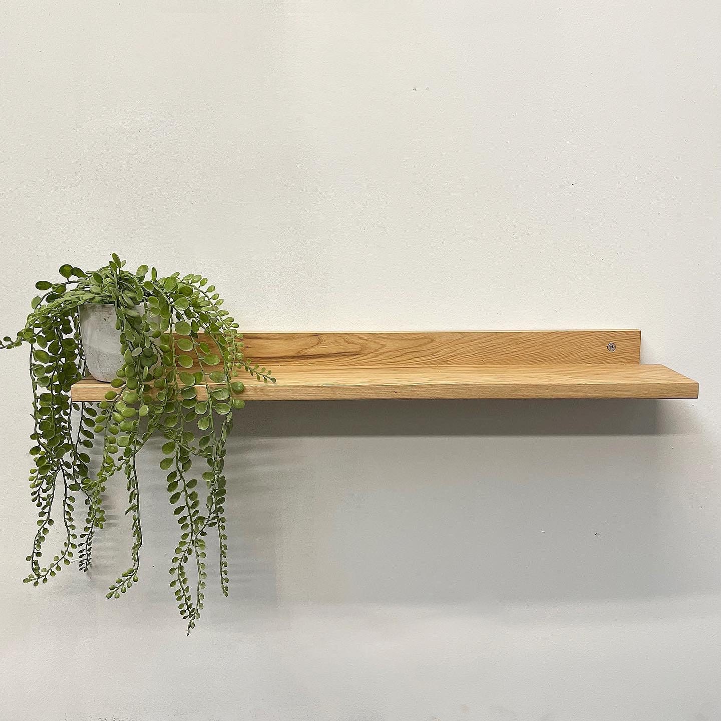 Solid Oak Minimal Display Shelf - Etsy UK