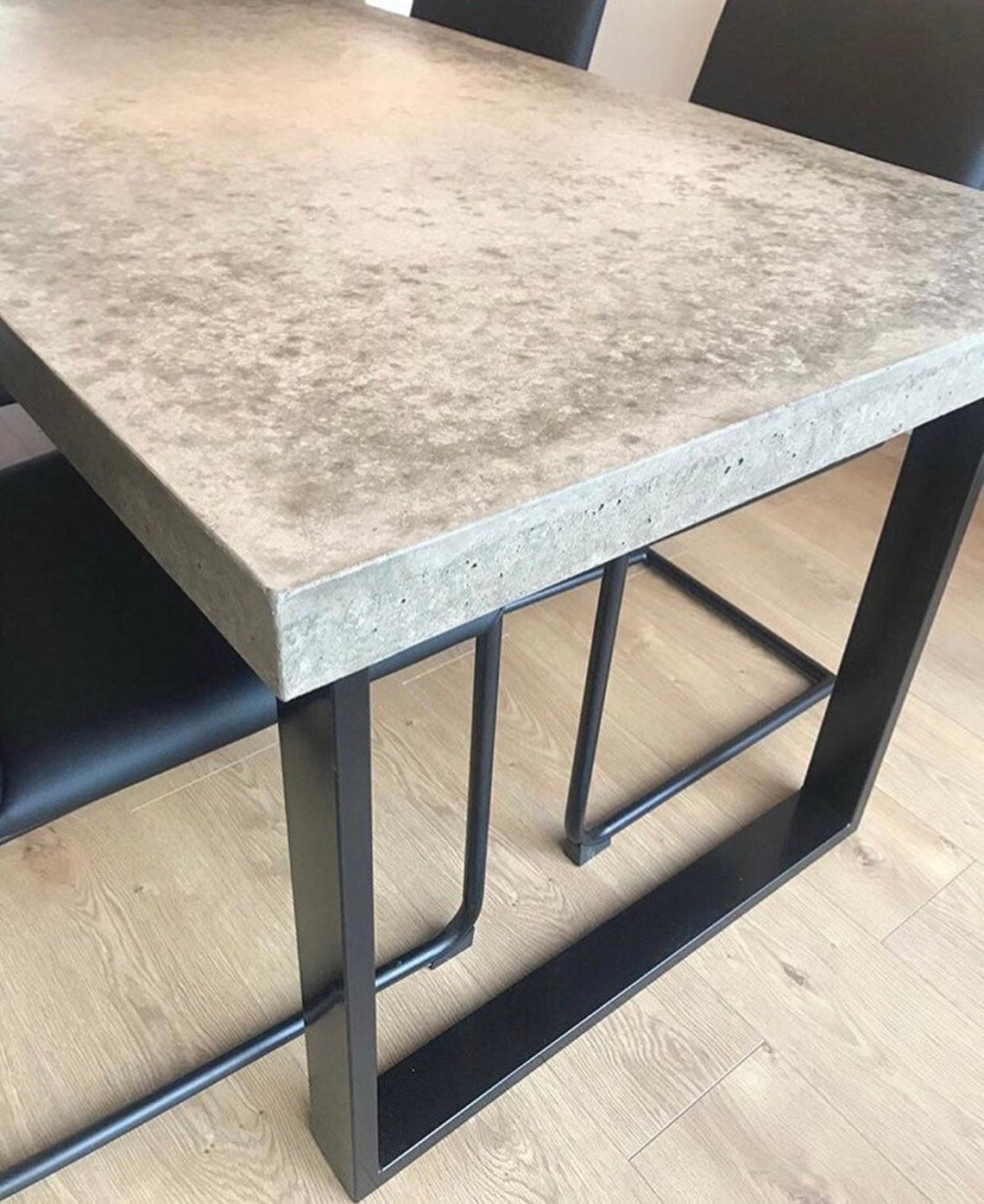 Polished Concrete Dining Table - Etsy