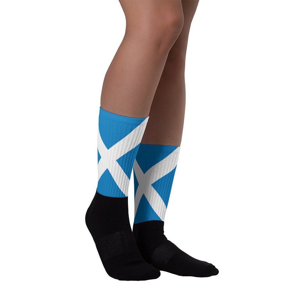 St. Andrew's Cross | Socks | Vertical Flag - Etsy