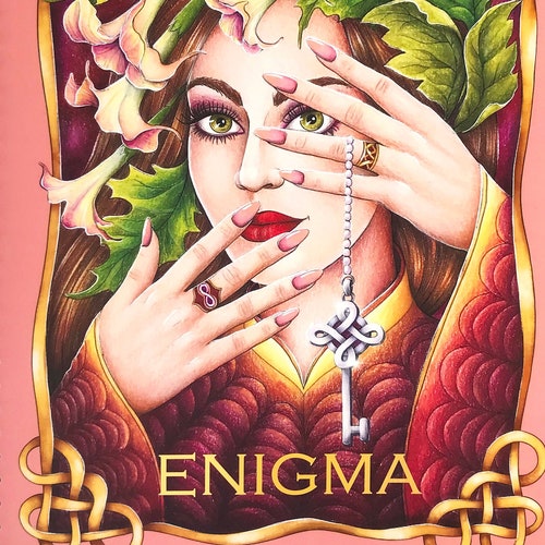 ENIGMA Coloring Book for Adults Coloring for Grown Ups Art - Etsy