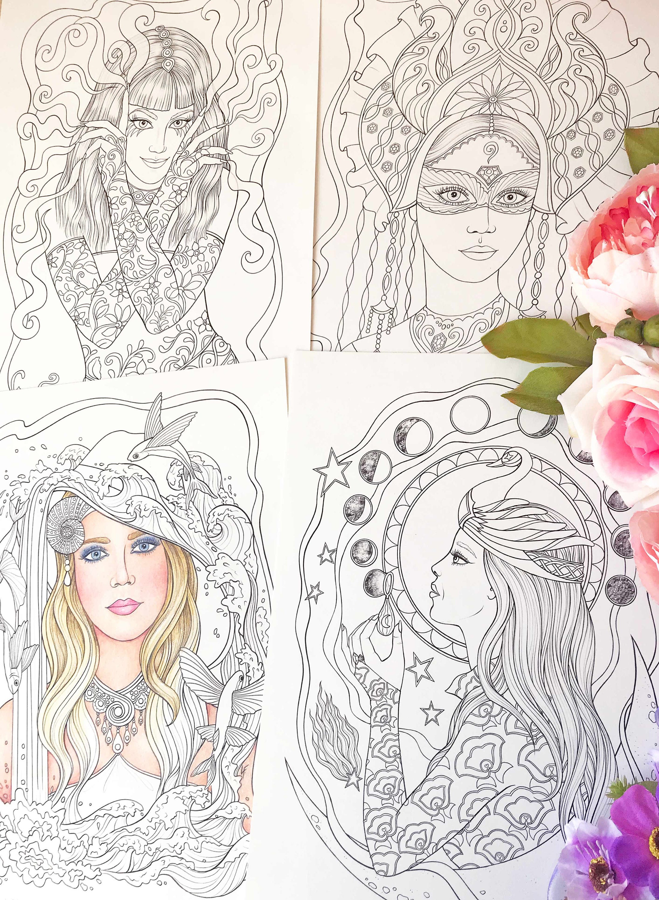 ENIGMA Line Art Pdf Adult Coloring Book Download and Print | Etsy Canada