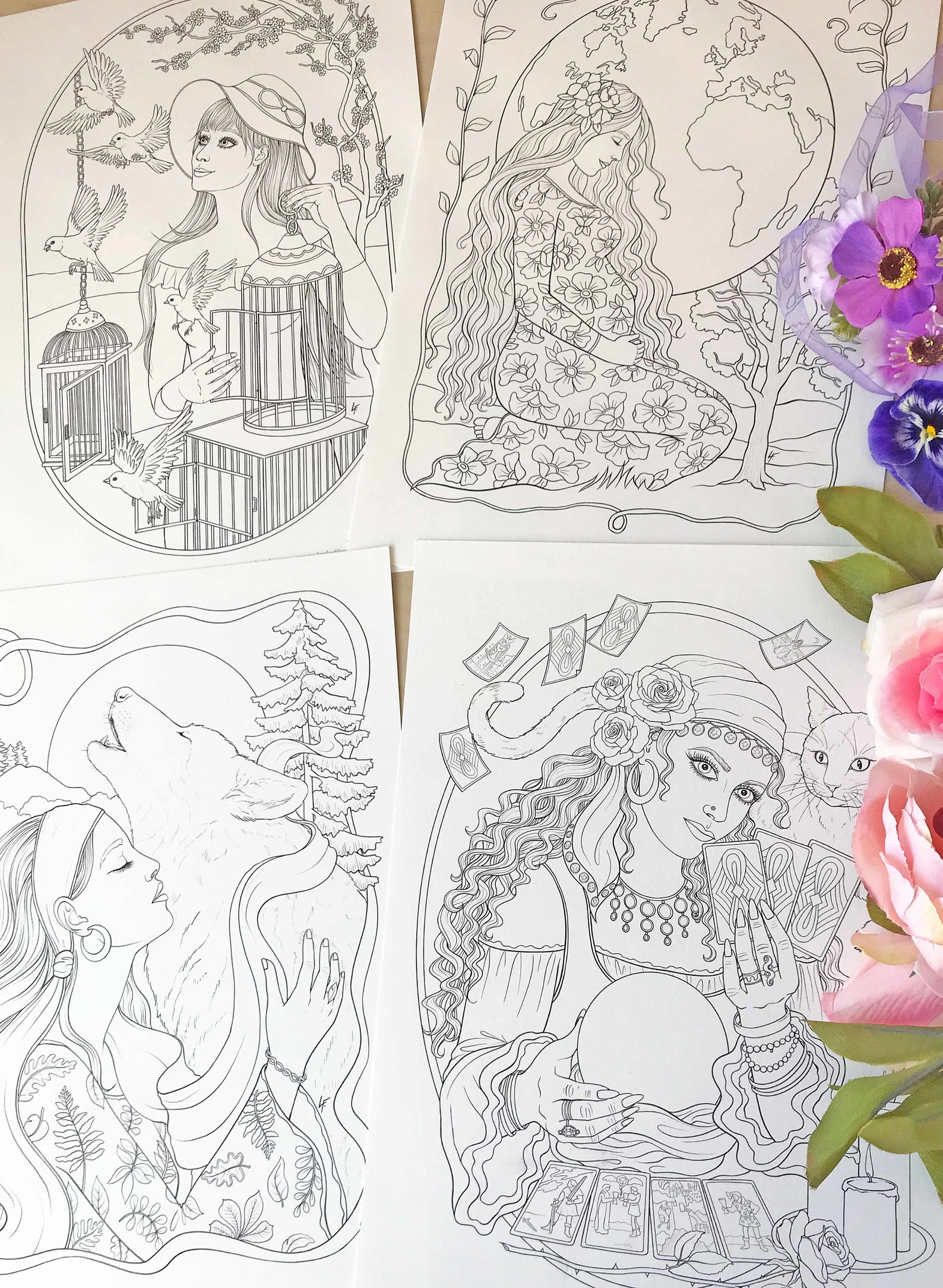 ENIGMA Line Art Pdf Adult Coloring Book Download and Print - Etsy