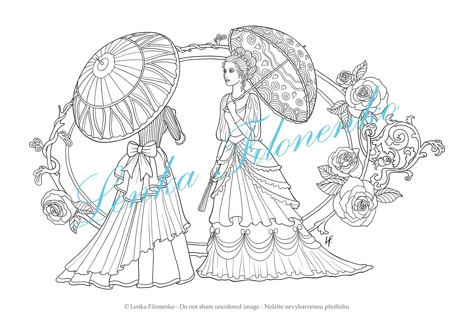 Set of 6 Coloring Pages, Princess Line Art, PDF Download and Print - Etsy