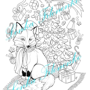 Set of 3 Christmas LINE ART Coloring Pages Nr.2 PDF Download and Print ...