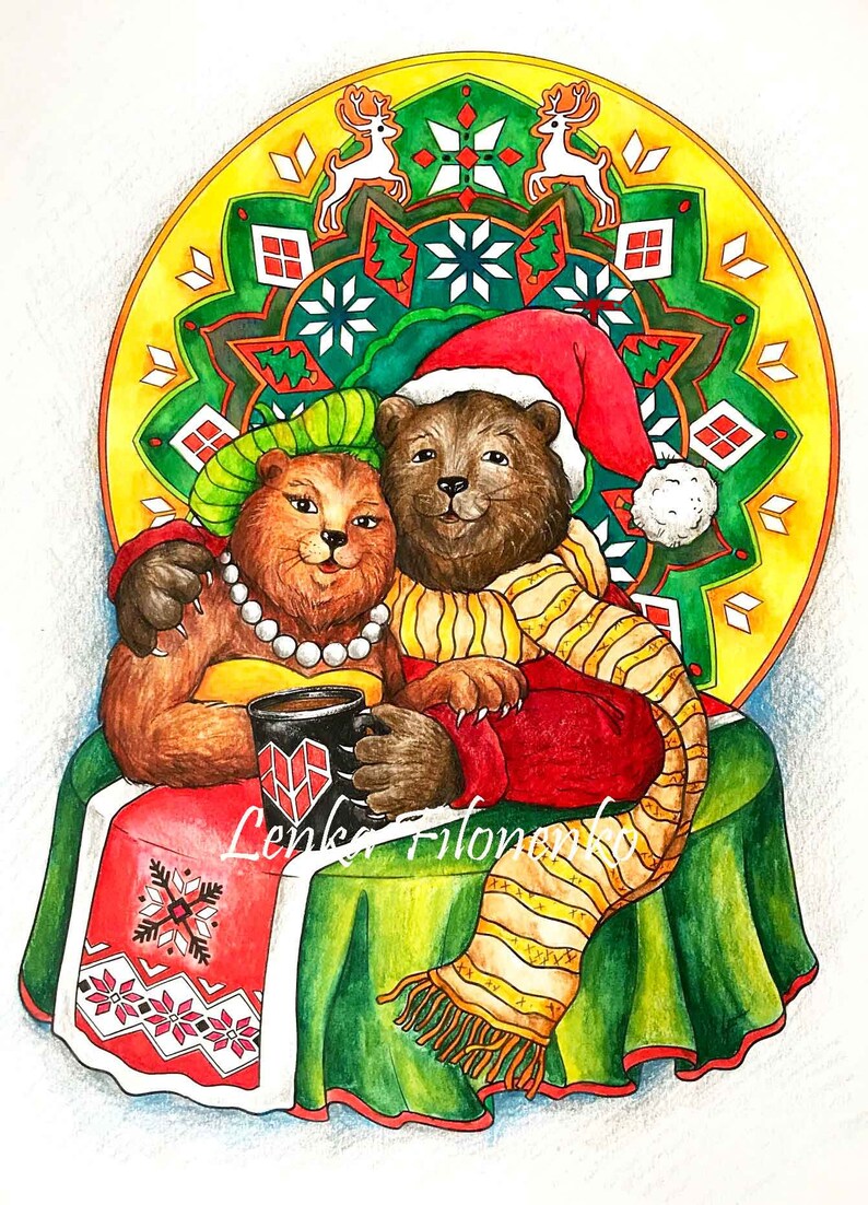 Christmas Coloring Book Cute Christmas PDF Download and - Etsy