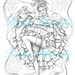 Dream Dancers GREYSCALE Pdf Adult Coloring Book Download and Print 21 ...